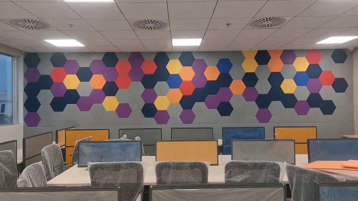 PET Acoustic Wall Panels - 100% PET Core Decorative Acoustic Panel